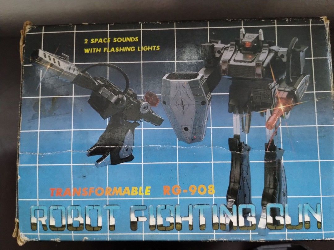 Vintage Robot Fighting Gun KO Shockwave Transformers ( Read description ...
