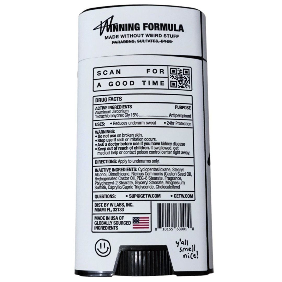 W By Jake Paul Men's Antiperspirant Deodorant - Odor Blocking - Sweat ...