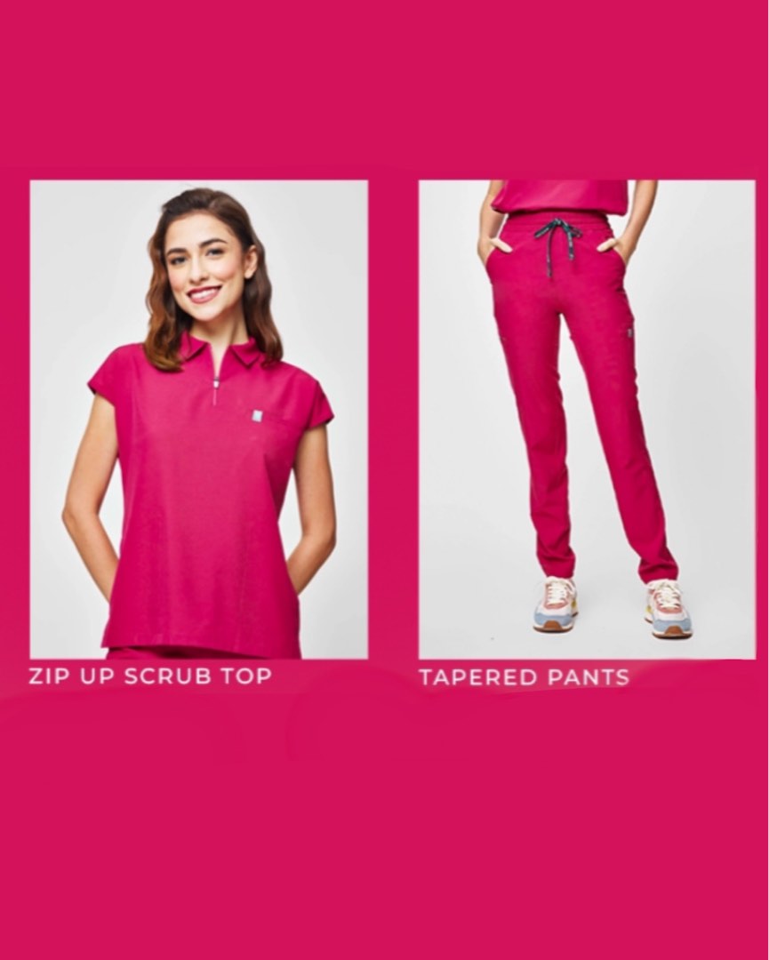 WHITE COAT MANILA Scrub Suit (in Orchid Crush), Women's Fashion ...