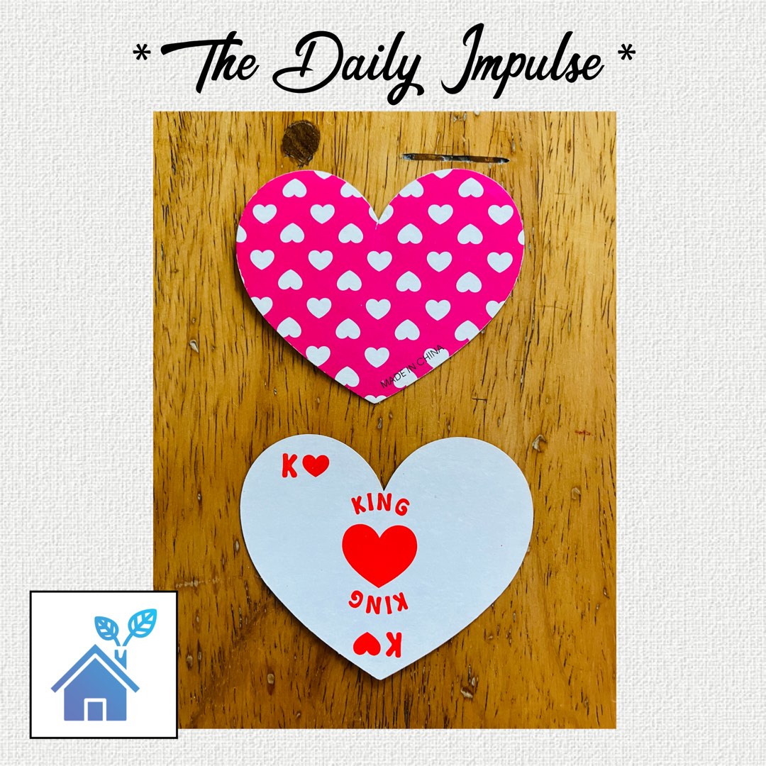 Y2K Heart-Shaped Playing Cards, Hobbies & Toys, Toys & Games on Carousell