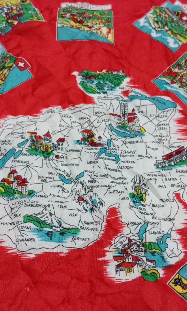 Yaow scraf gambar peta, Fesyen Pria, Aksesoris, Dasi & Aksesoris Formal ...