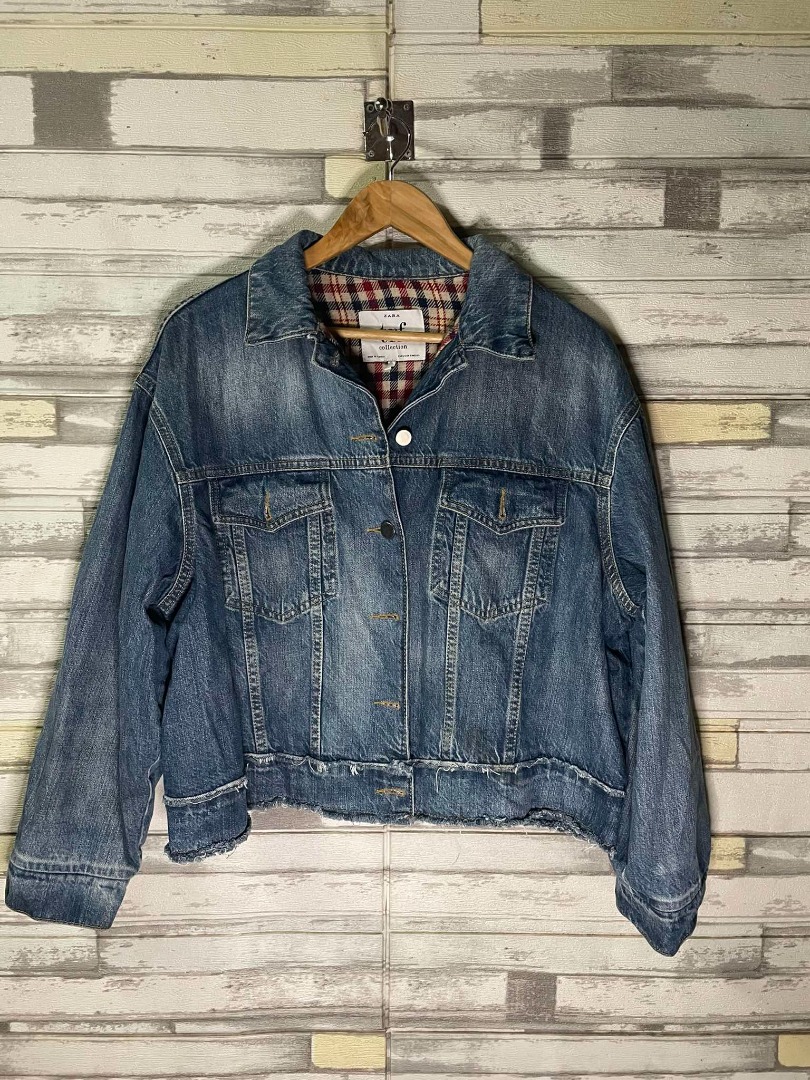 Zara TRF Women Denim Jacket, Women's Fashion, Coats, Jackets and ...