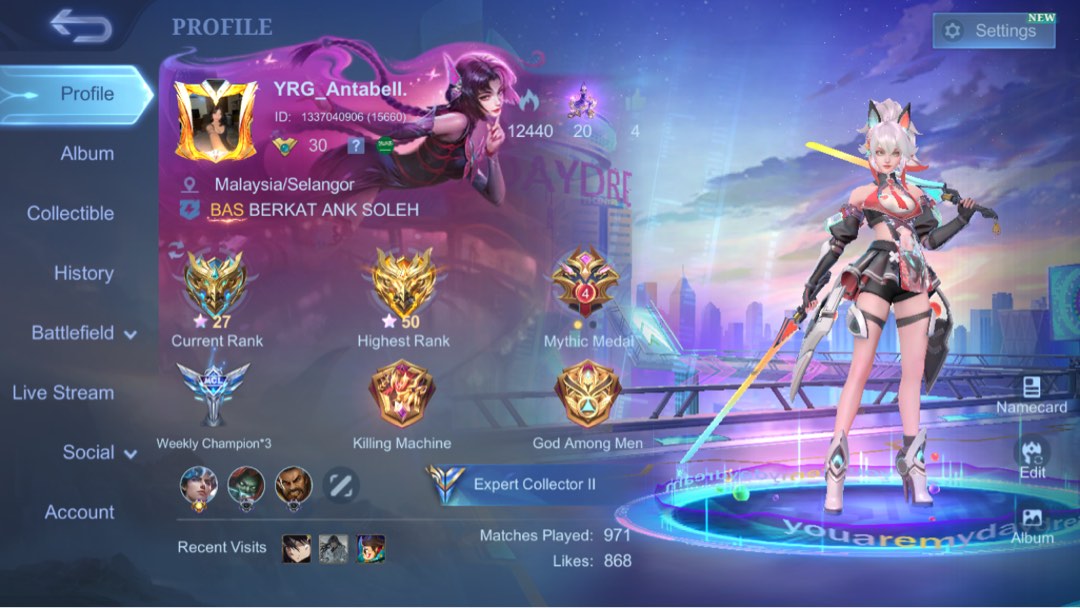 Account MLBB, Video Gaming, Gaming Accessories, Game Gift Cards ...