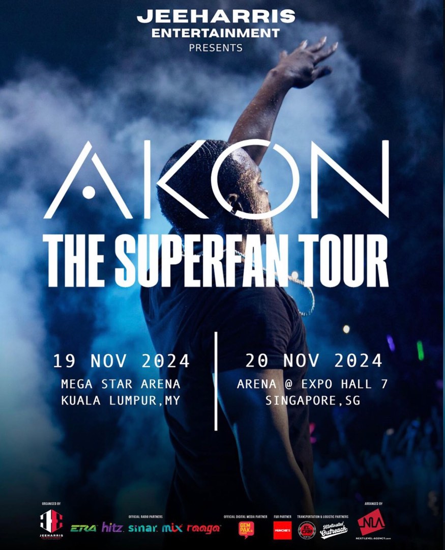 AKON VIP STANDING MALAYSIA, Tickets & Vouchers, Event Tickets on Carousell
