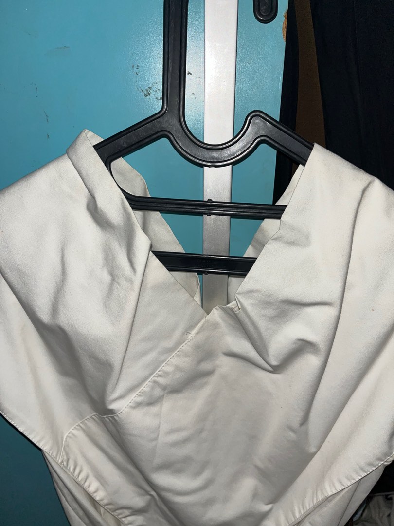 Apparelluxe white obi top, Fesyen Wanita, Pakaian Wanita, Atasan di ...