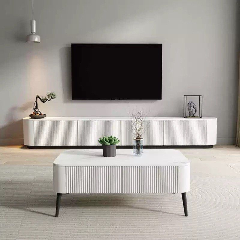 ASHLENS Modern Sintered Stone TV Console, Furniture & Home Living ...