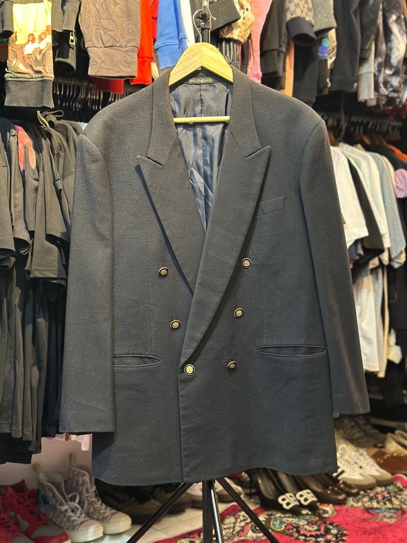 Balenciaga " Blazer BB Buttons " Rare, Men's Fashion, Coats, Jackets ...