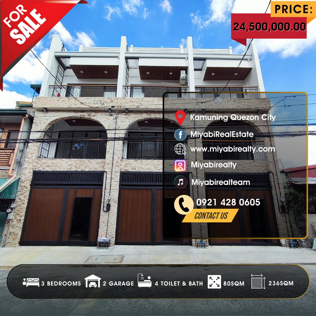 BRAND NEW MODERN 3 STOREY TOWNHOUSE FOR SALE IN KAMUNING QUEZON CITY- LSS, Property, For Sale ...