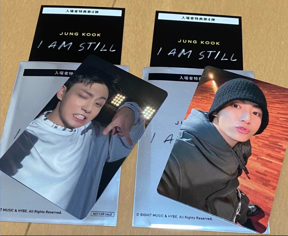 BTS Jungkook golden jk japan cinema i am still week 4 wk4 jp photocard ...