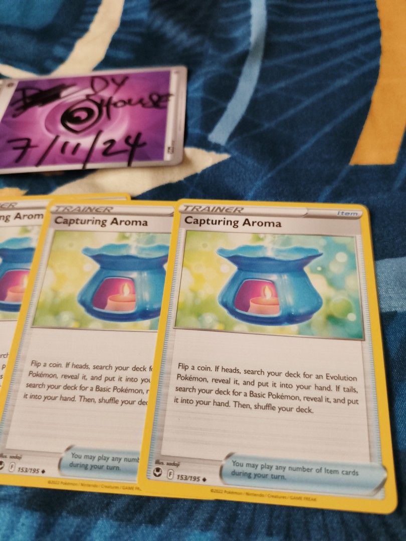 Capturing Aroma pokemon trading card game TCG trainer item card deck ...