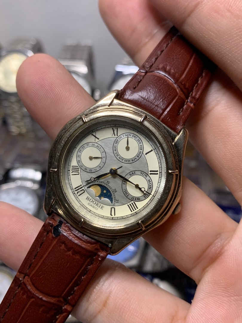 Casio Rookie Moonphase, Men's Fashion, Watches & Accessories, Watches ...