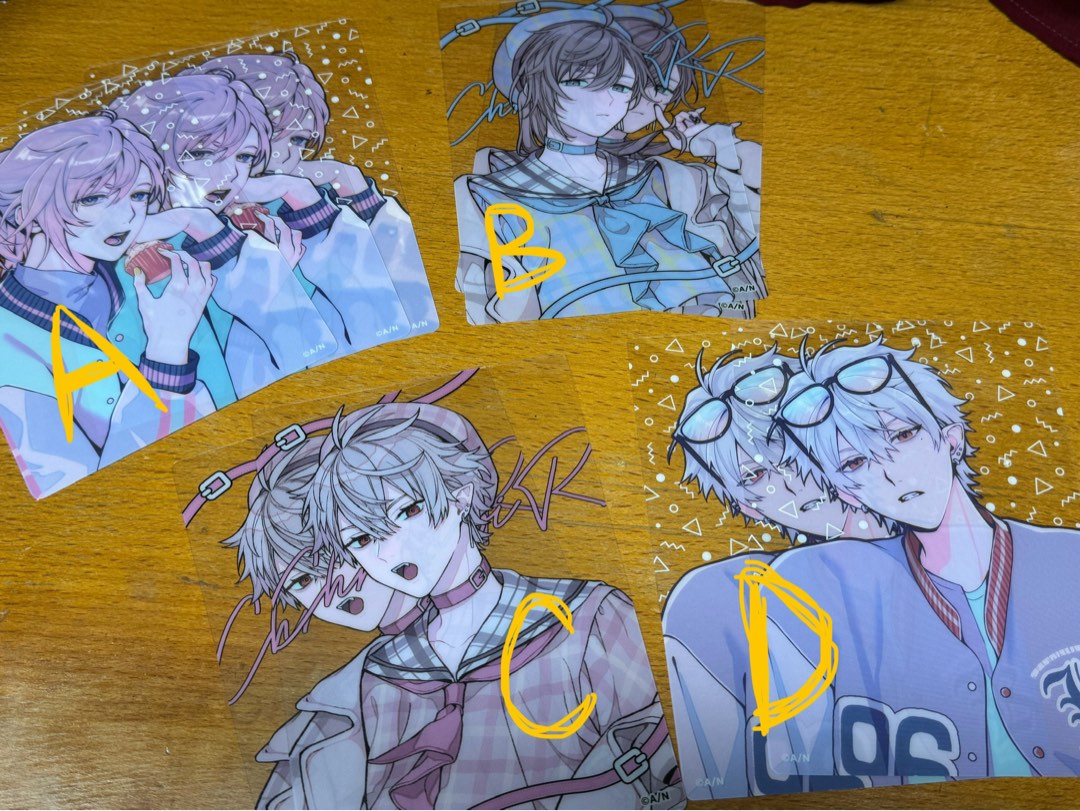 ChroNoiR 黑黑 特典透卡 葛葉 叶 Kuzuha Kanae 彩虹社 nijisanji, 興趣及遊戲, 收藏品及紀念品, 日本明星 ...