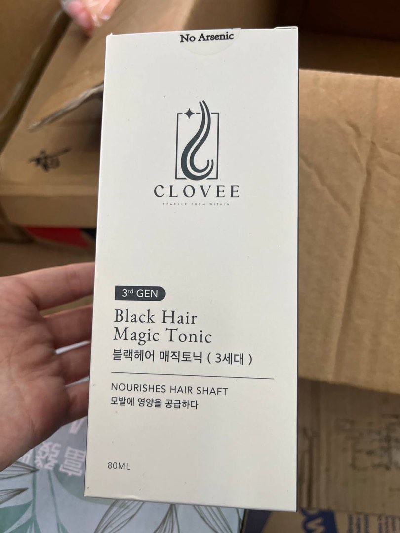Clovee Black Hair Magic Tonic 3rd Gen, Beauty & Personal Care, Hair on ...