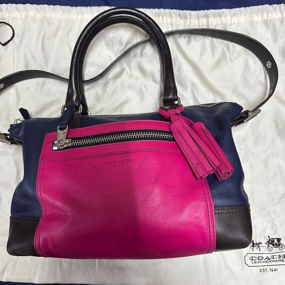 Coach Molly Red And Black, Luxury, Bags & Wallets on Carousell