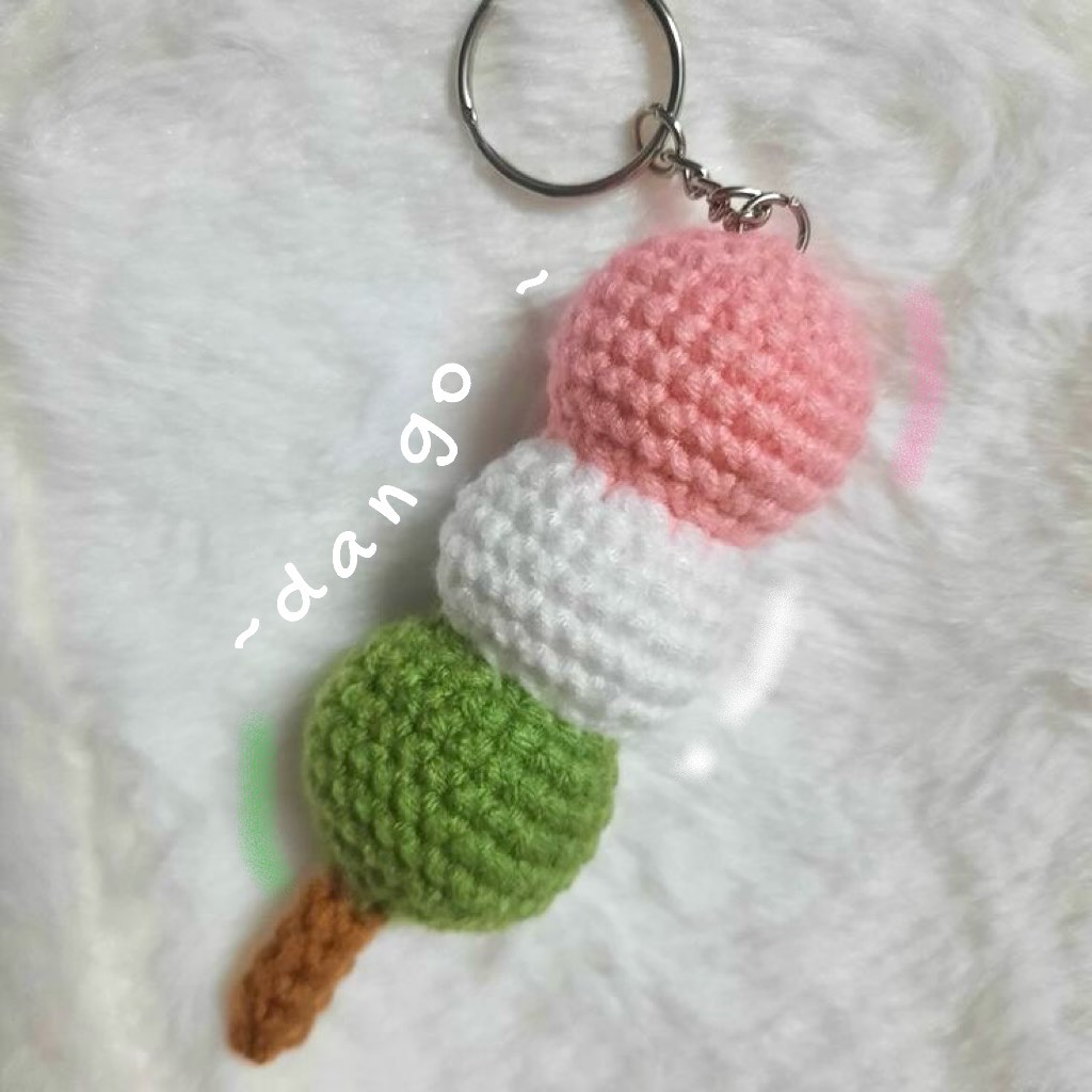 Dango / Tanghulu Keychain Crochet, Hobbies & Toys, Stationary & Craft ...