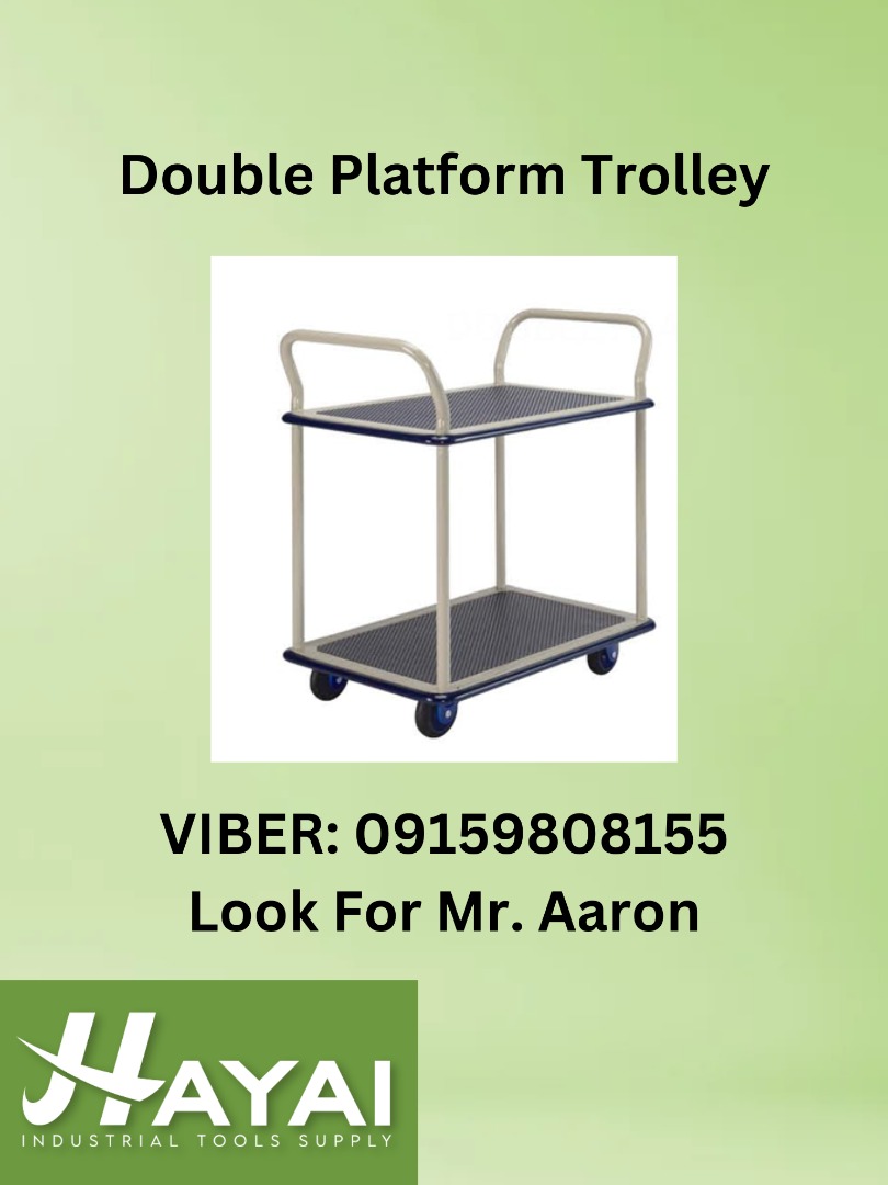 Double Platform Trolley, Commercial & Industrial, Construction Tools ...