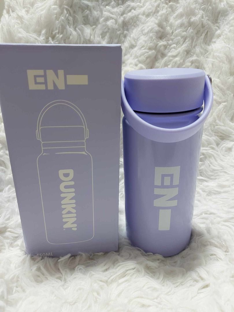DUNKIN Enhypen Flask Engene's Purple, Furniture & Home Living ...