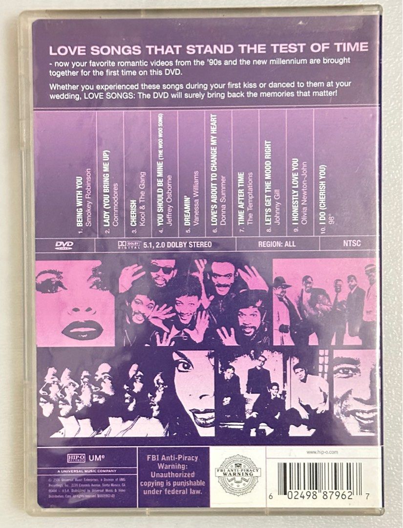 DVD: LOVE SONGS THAT STAND THE TEST OF TIME (2DVDs), Hobbies & Toys ...