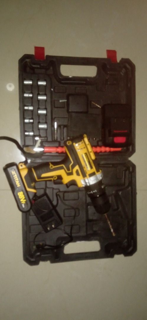 Electrical Drill Complete Set with 2 batteries good for heavy use ...