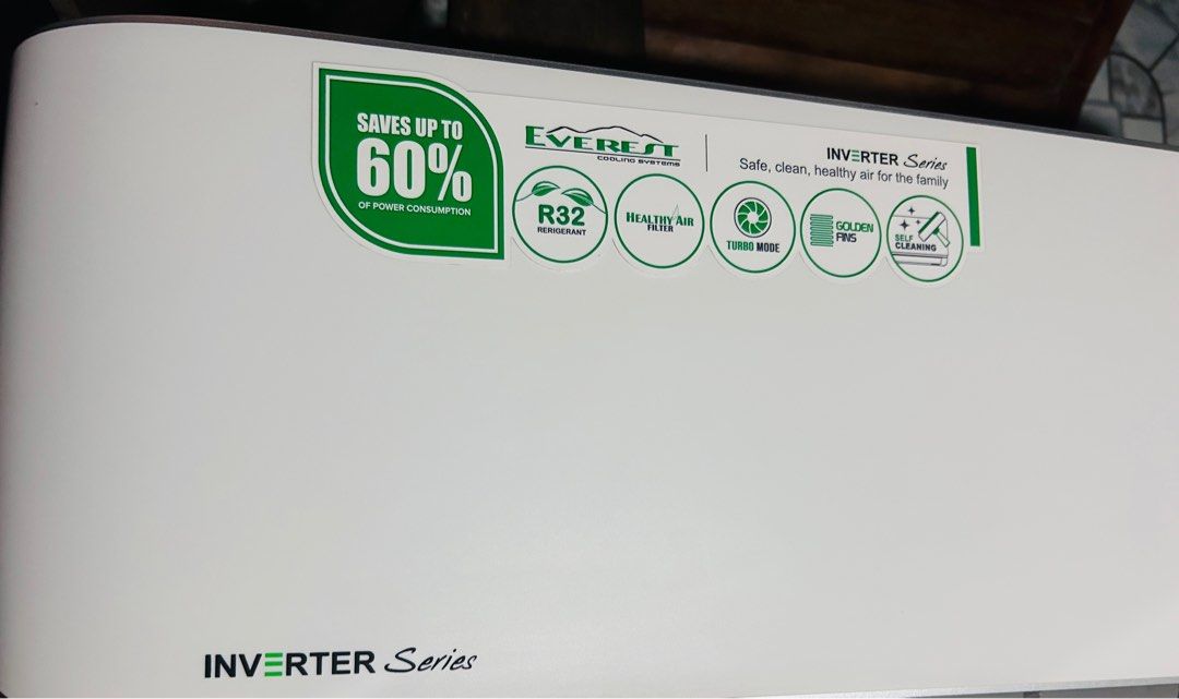 EVEREST 2.5 HP Split Type Aircon Inverter Series w/ REMOTE CONTROL and ...
