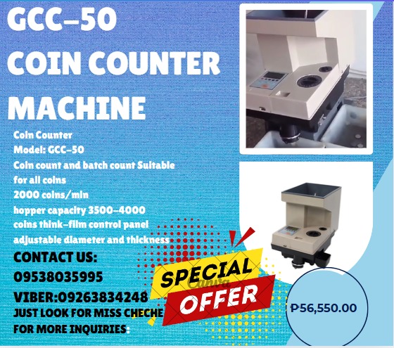 GCC-50 COIN COUNTER MACHINE, Everything Else, Others on Carousell
