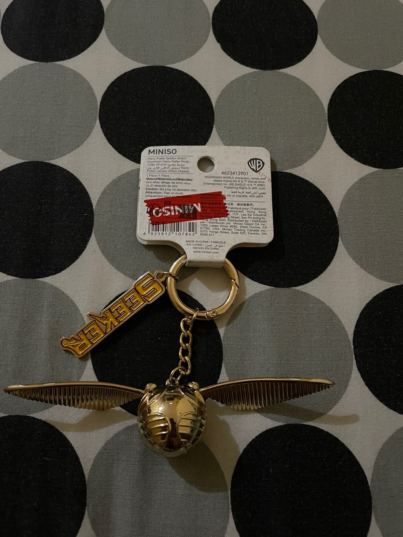 Golden Snitch Harry Potter Miniso Keychain, Toys & Collectibles, Mainan ...