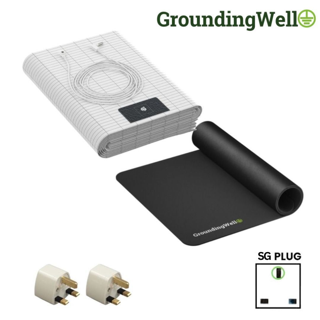 Grounding Well Bundle - Sheet + Mat, Health & Nutrition, Health ...