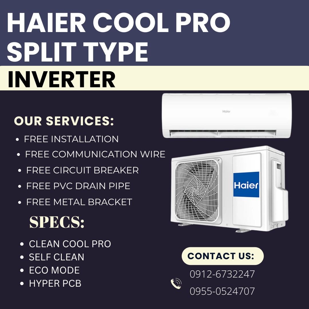 HAIER CLEAN COOL PRO INVERTER BRANDNEW SEALED FREE INSTALLATION, TV ...