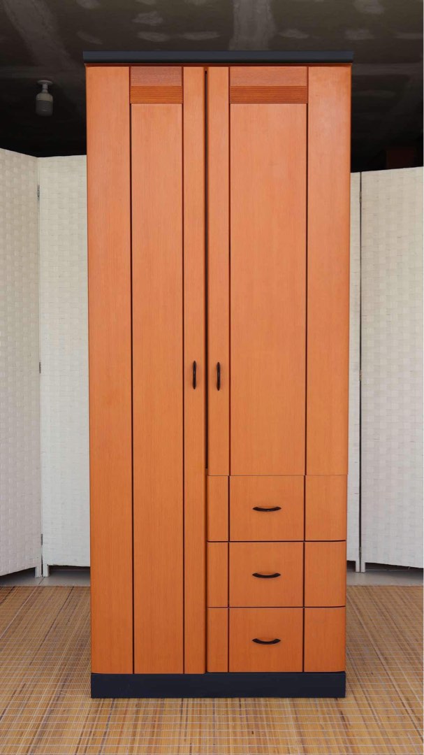 JAPAN SURPLUS FURNITURE 2 DOOR CLOSET WITH 3PULLOUT DRAWERS, Furniture ...
