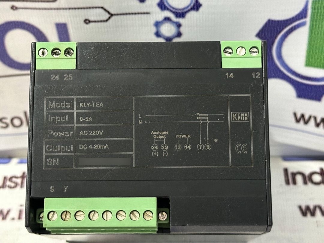 KLY-TEA I/O Power Relay Module DIN Rail Mount 0-5A DC 4-20mA 220VAC ...