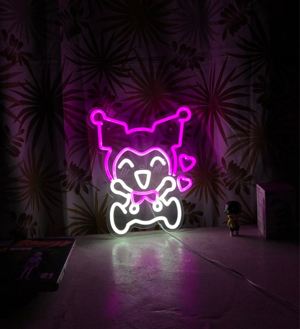 Kuromi Neon Sign (16 inches), Hobbies & Toys, Memorabilia ...