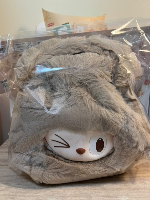 Labubu Flower Plush Bag (Brown), Hobbies & Toys, Toys & Games on Carousell