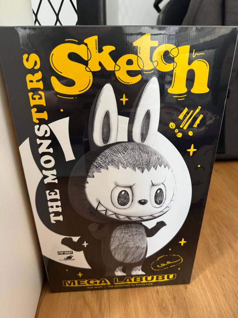 labubu mega 400% sketch READY STOCK, Hobbies & Toys, Toys & Games on ...