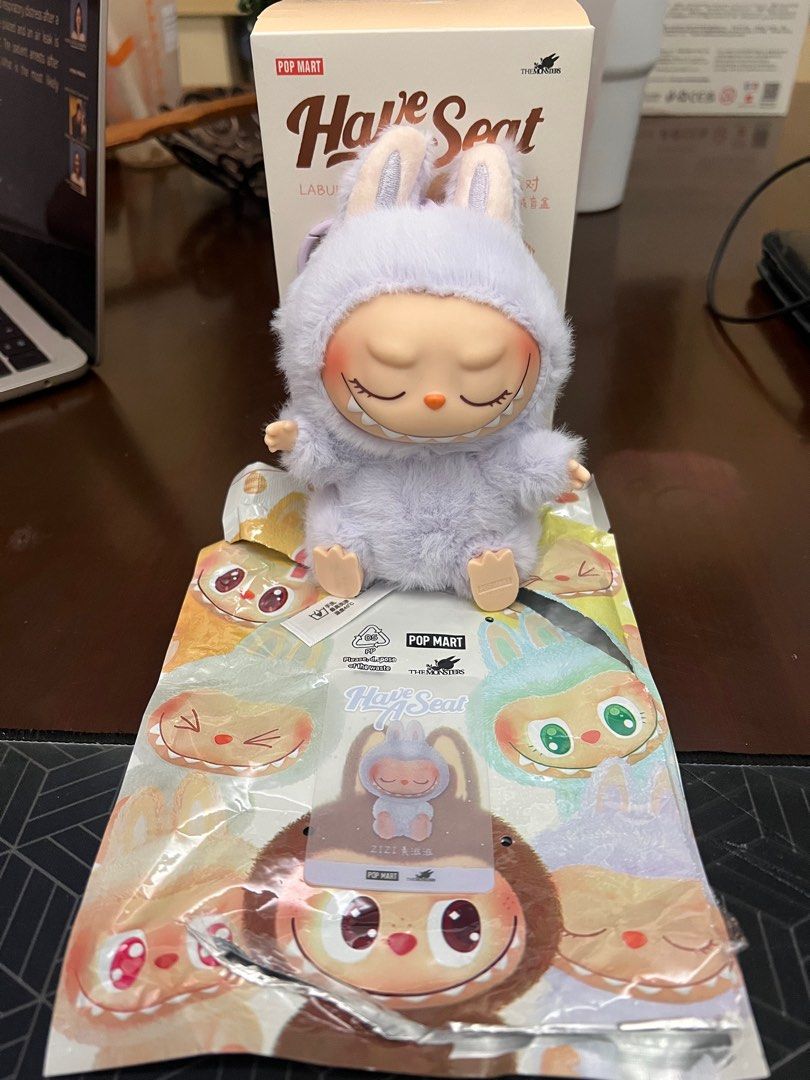 Labubu version 2 Have A Seat - Zizi collectible, Hobbies & Toys, Toys ...