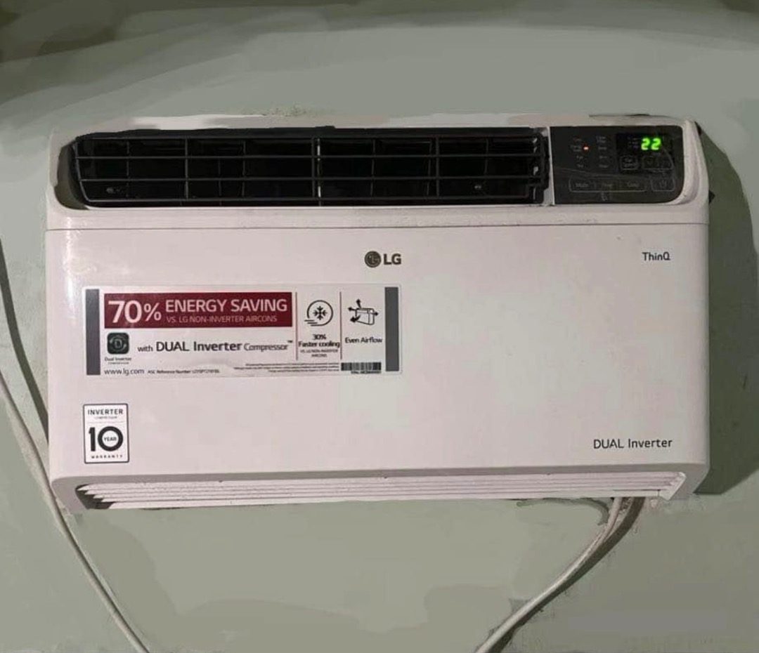 LG 1hp window type dual inverter AC, TV & Home Appliances, Air ...