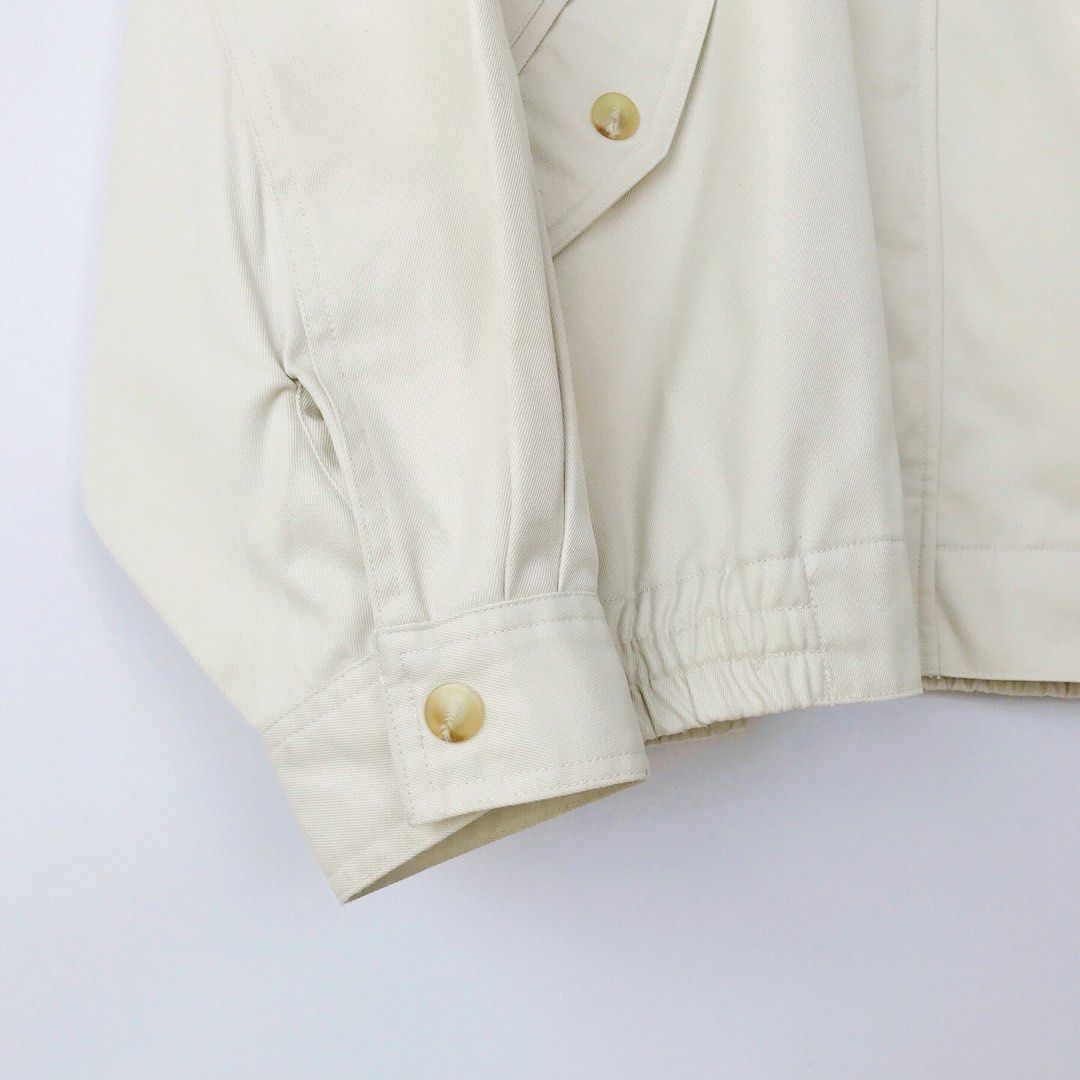 L/XL Work Jacket Boxy Fit Putih Tulang Broken White Polos, Fesyen Pria ...