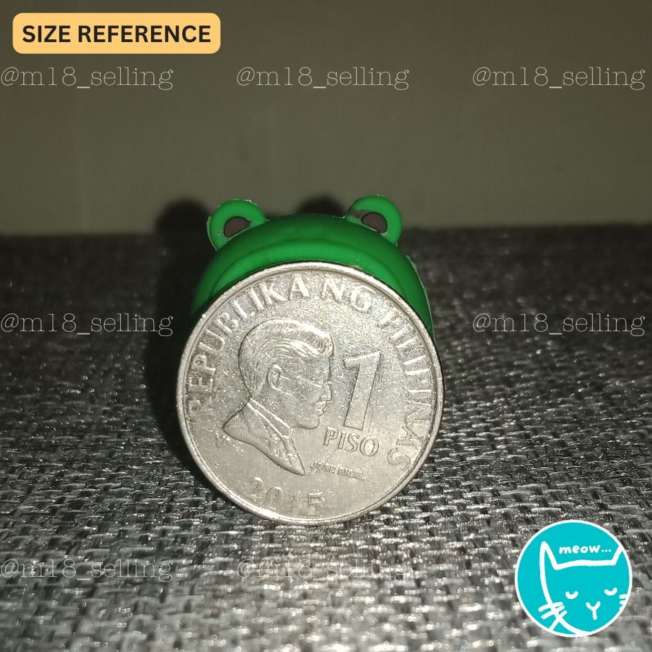 [m18 COLLECTIBLES] Molang Frog Mini Figure Pencil Topper, Hobbies ...