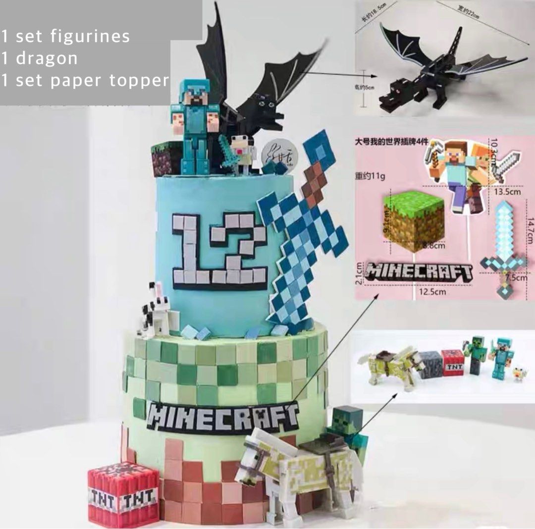 Minecraft Ender Dragon Cake