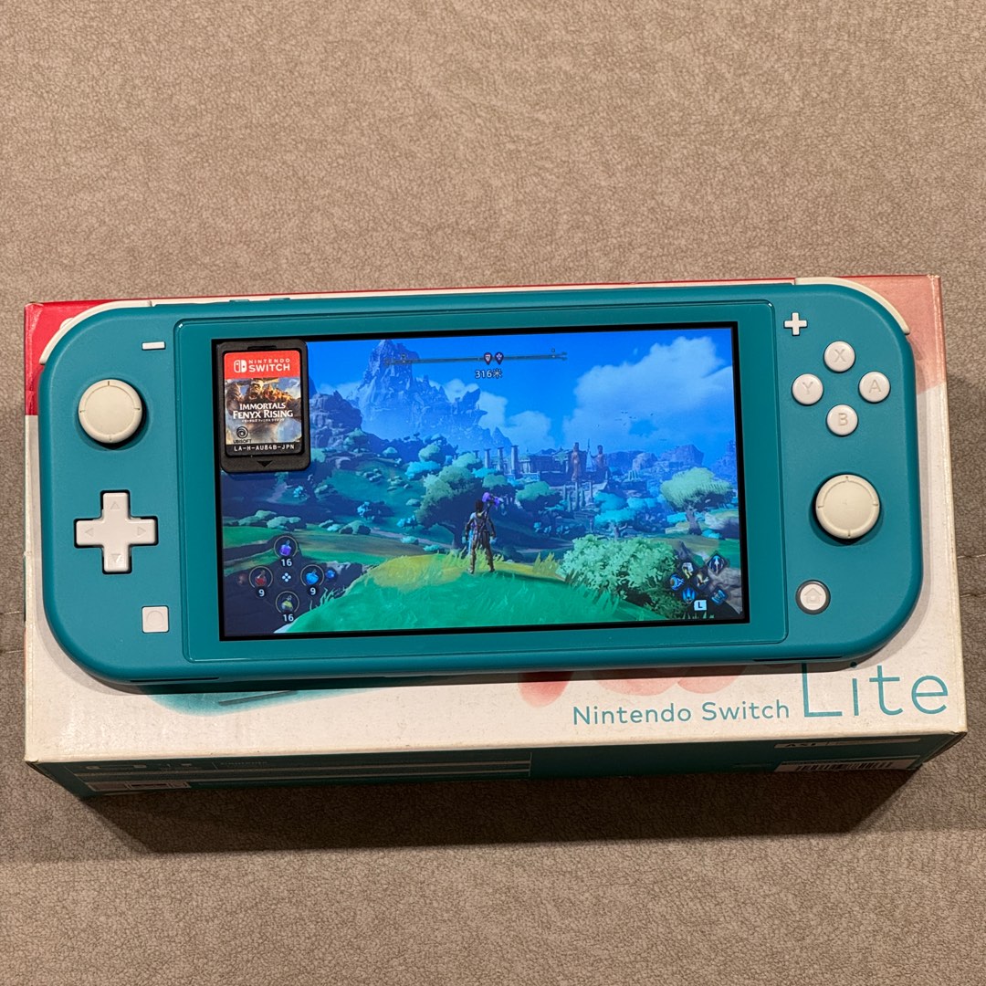 Nintendo Switch Lite + Immortals Fenyx Rising, Video Gaming, Video Game ...