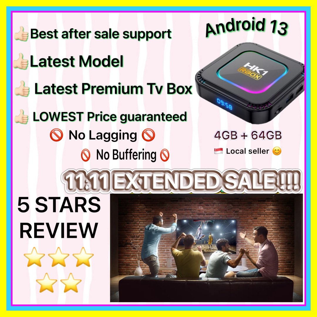NO LAG | 2025 BEST Model | Android Box | Android 13 | All you can watch | Black Box | TV BOX 4GB ...