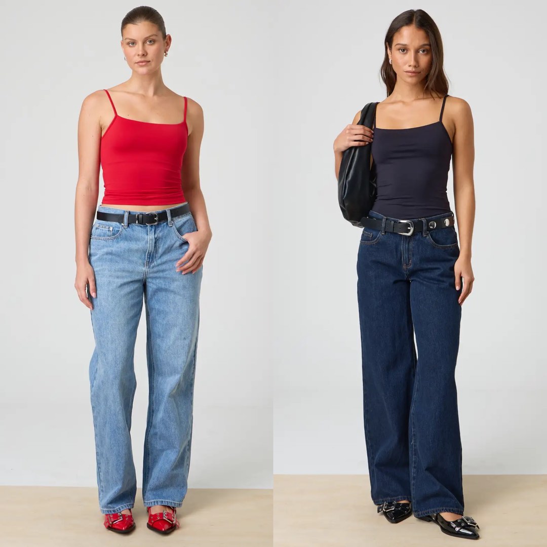 Glassons ~ Supersoft Thin Strap Square Neck tank, Women's Fashion, Tops ...