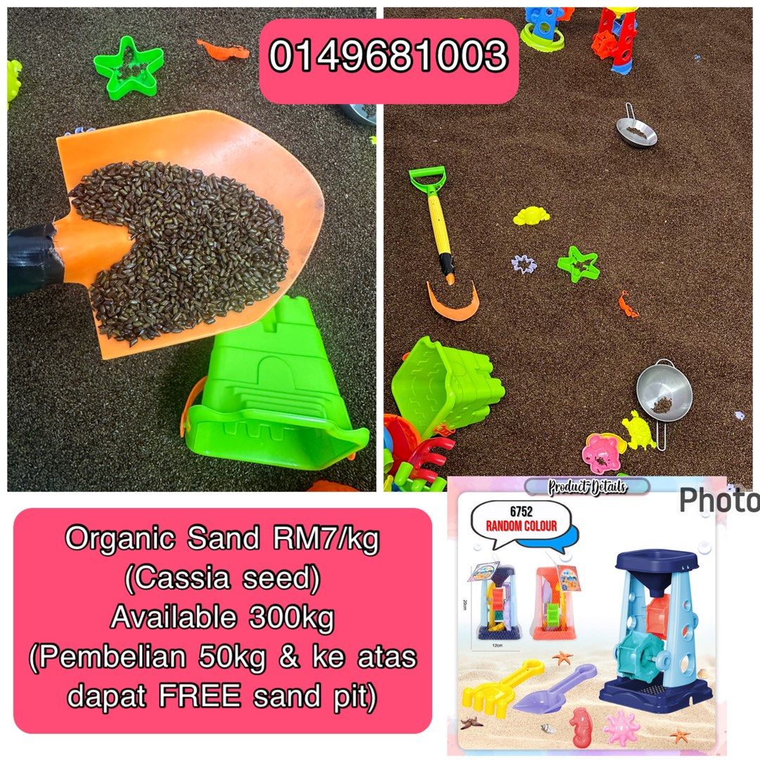 Organic sand aka cassia seed, Hobbies & Toys, Toys & Games on Carousell