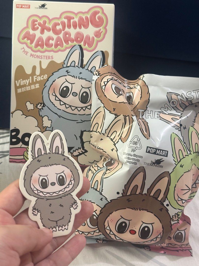 Original Labubu V1 SESAME BEAN Exciting Macaron - SEALED FOIL, Hobbies ...