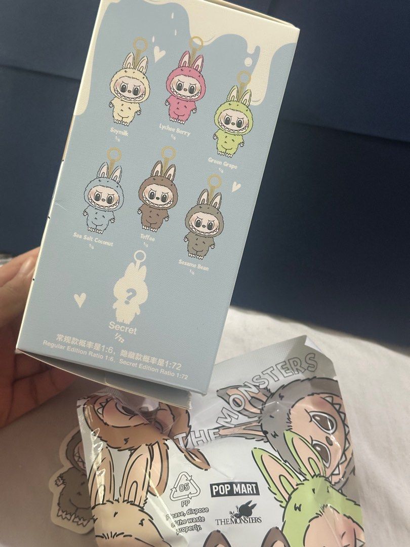 Original Labubu V1 SESAME BEAN Exciting Macaron - SEALED FOIL, Hobbies ...