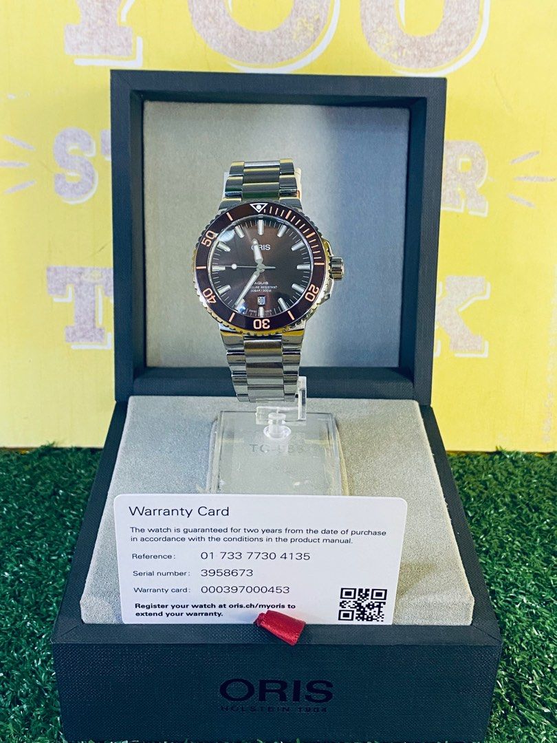 ORIS MODEL: AQUIES DATE 7730, Men's Fashion, Watches & Accessories ...