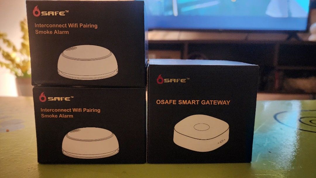Smoke Detector + Smart Gateway Osafe, Furniture & Home Living, Security ...
