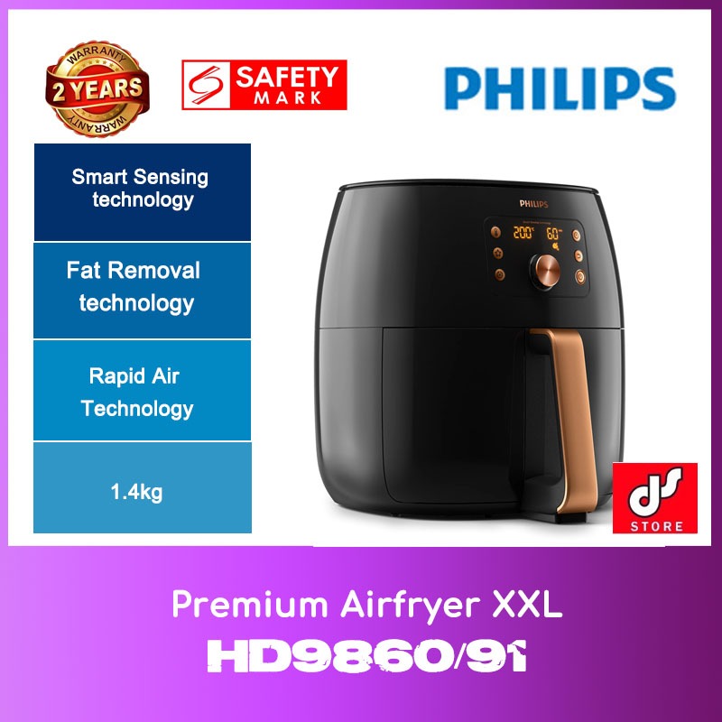 Philips HD9860/91 Premium Airfryer XXL WITH 2 Years Warranty, TV & Home ...