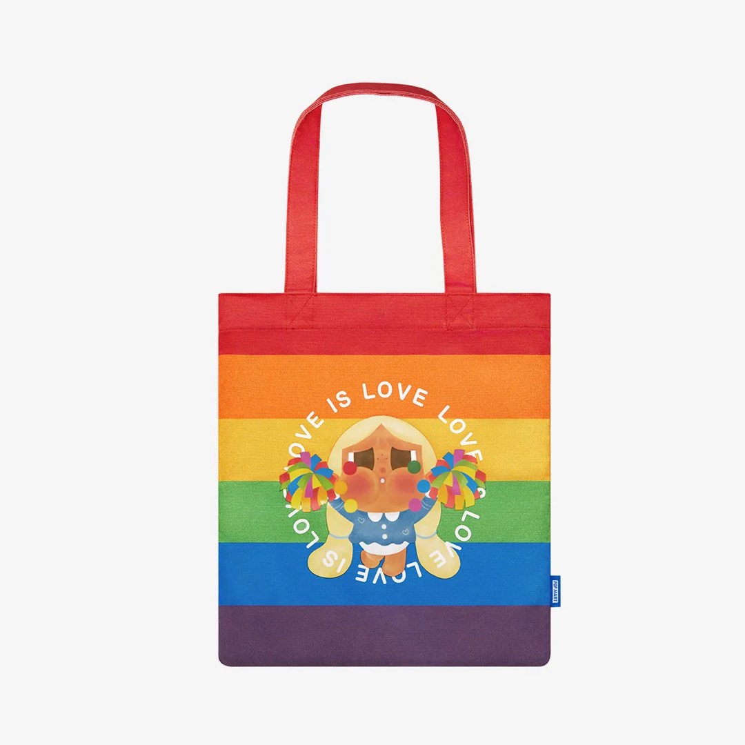 Pop Mart Cry Baby Cheer up Canvas tote Bag, Women's Fashion, Bags ...