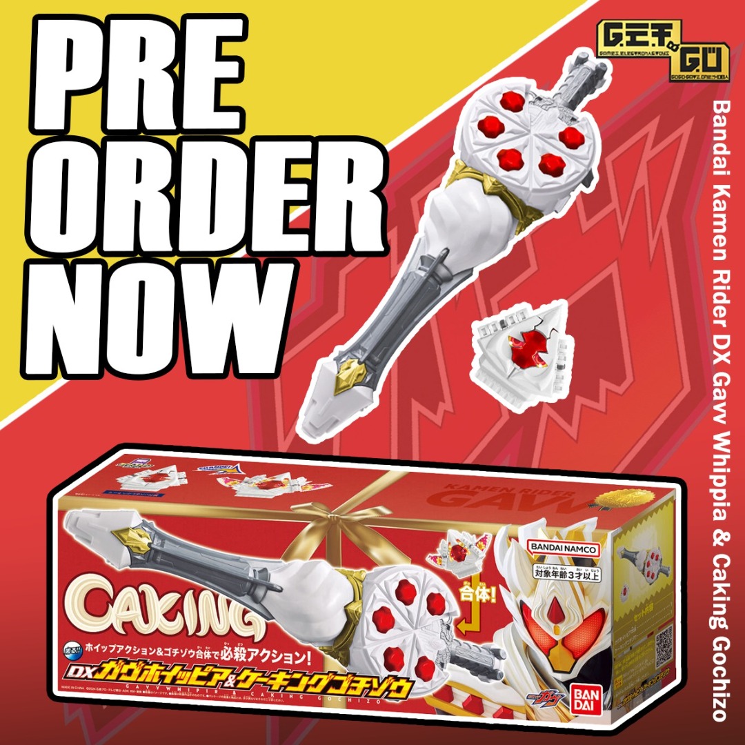 [Pre-order] Bandai Kamen Rider DX GAVV WHIPPIA & CAKING GOCHIZO ...