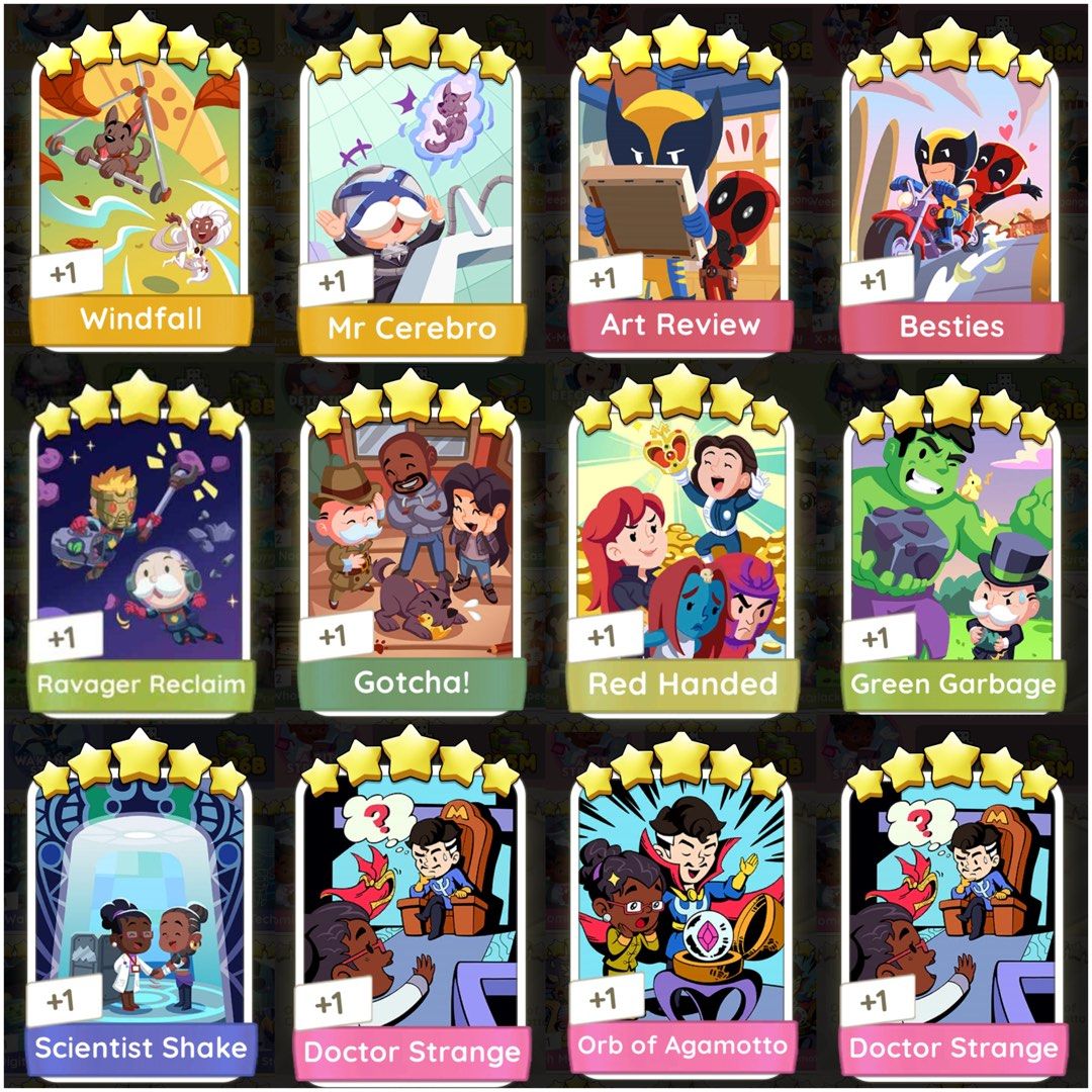 Red Handed Gotcha Green Garbage Monopoly Go 5 Star Sticker, Video ...